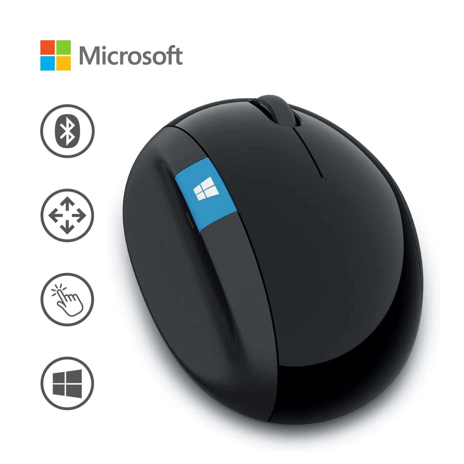 Mouse ergonómico Tipo Esfera Suave al Tacto y Elegante Sculpt Microsoft ...